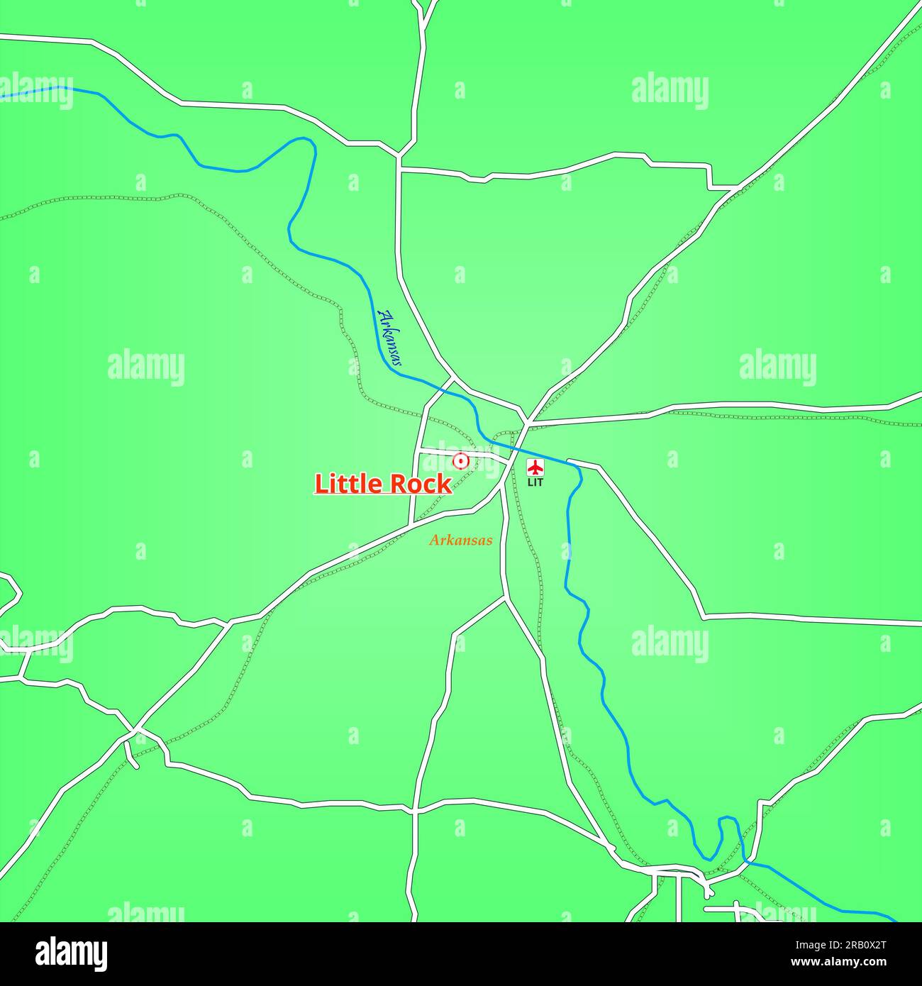 Map of rock river hi-res stock photography and images - Alamy