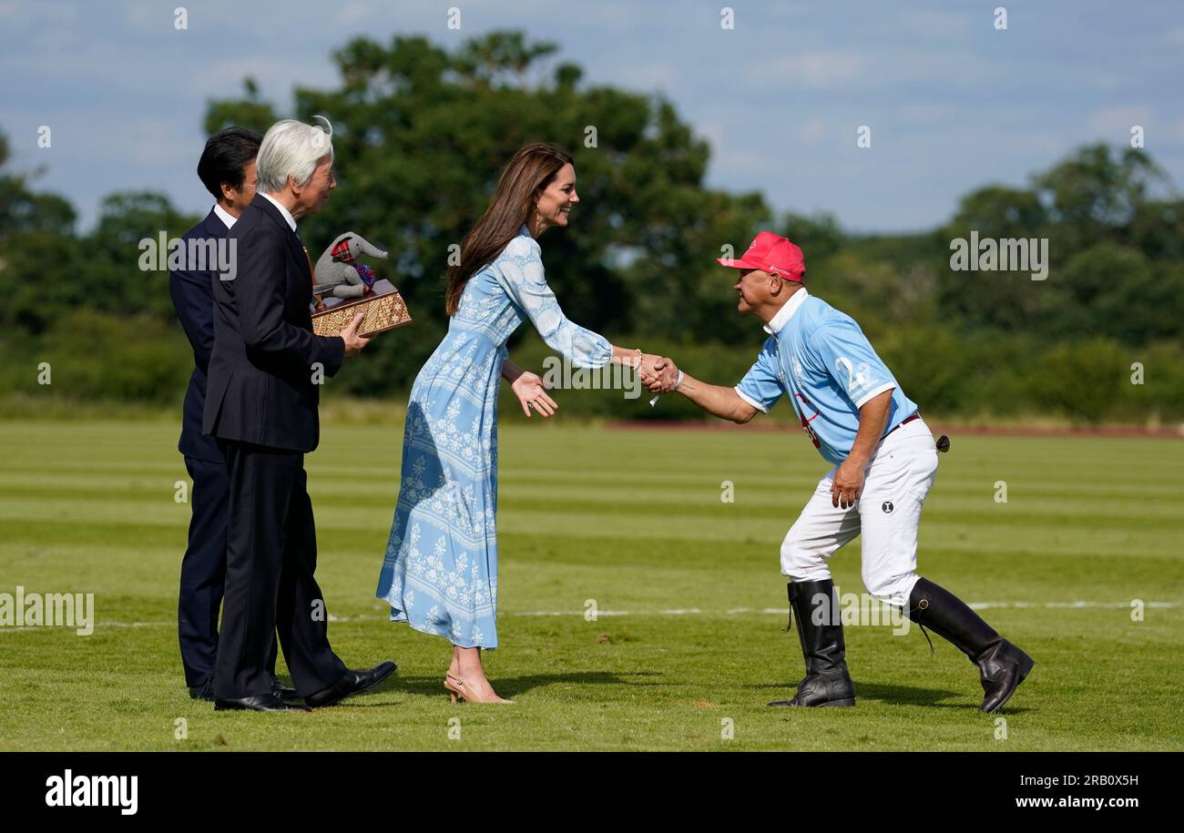 The Princess of Wales (centre) presents prizes after the Out-Sourcing ...
