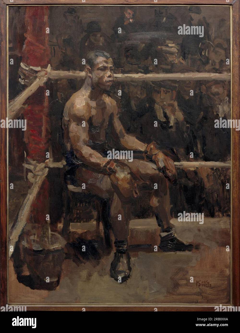 The Black Boxer 1914 by Isaac Israels Stock Photo - Alamy