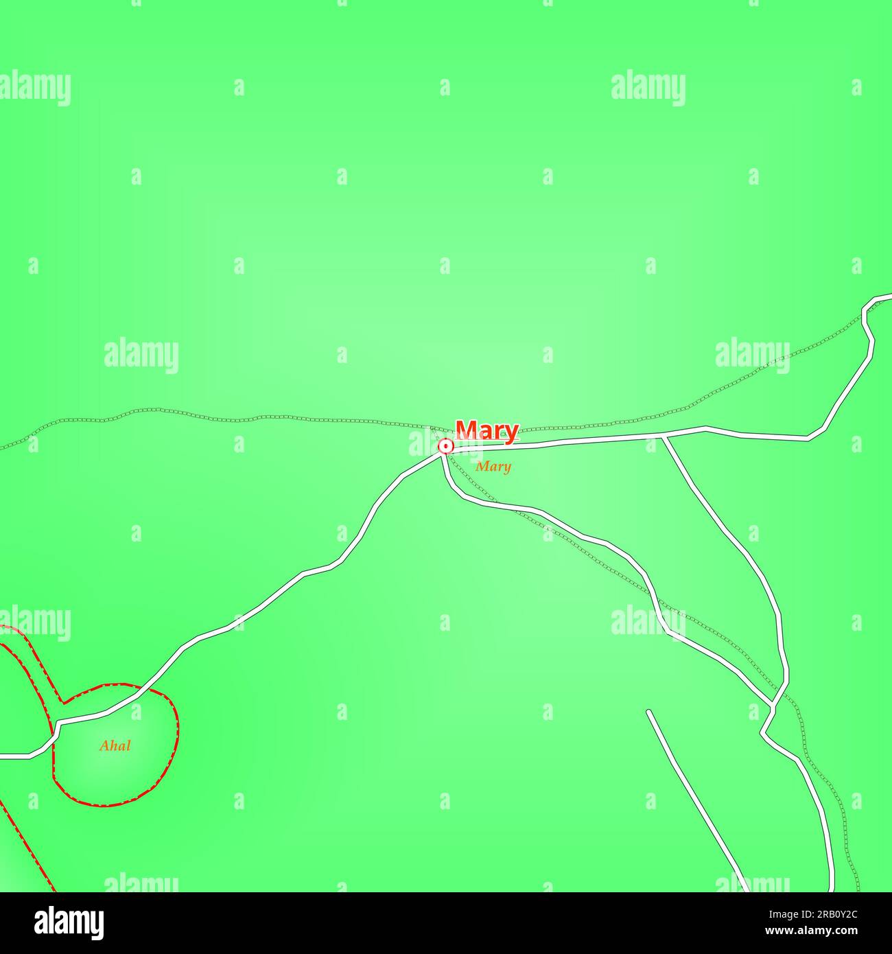 Map of Mary City in Turkmenistan Stock Photo - Alamy