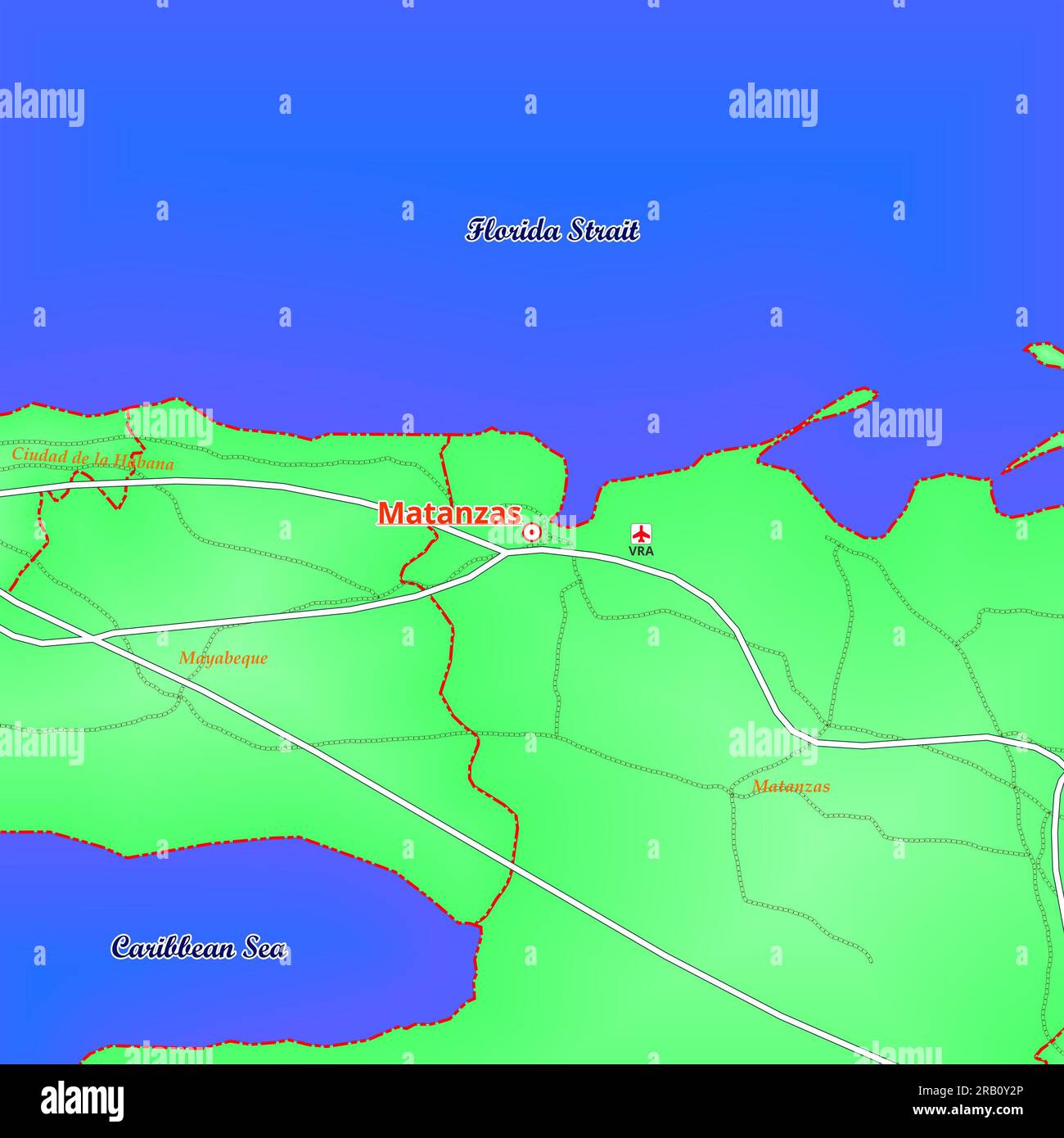 Cuba street map hi-res stock photography and images - Alamy