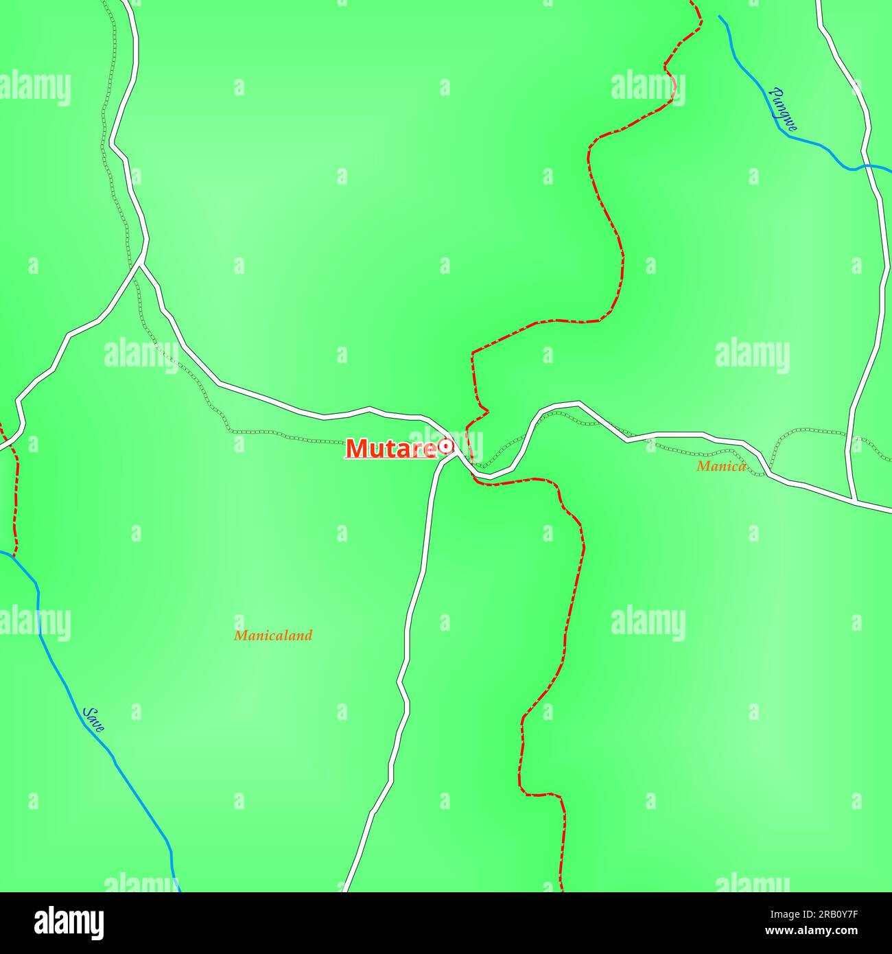 Map of Mutare City in Zimbabwe Stock Photo - Alamy