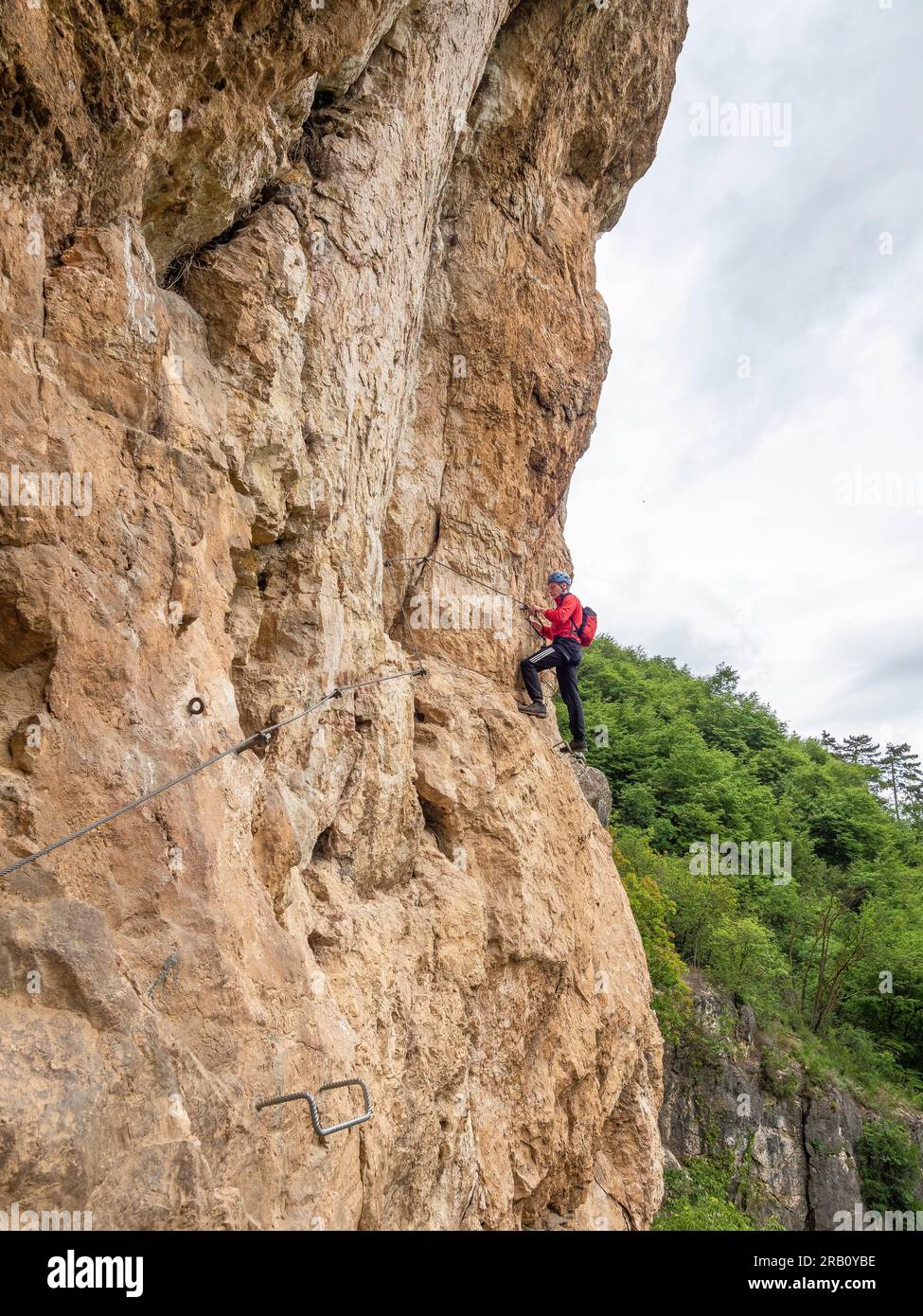 The via ferrata to Monte Albano, the Via Ferrata Monte Albano near Mori ...