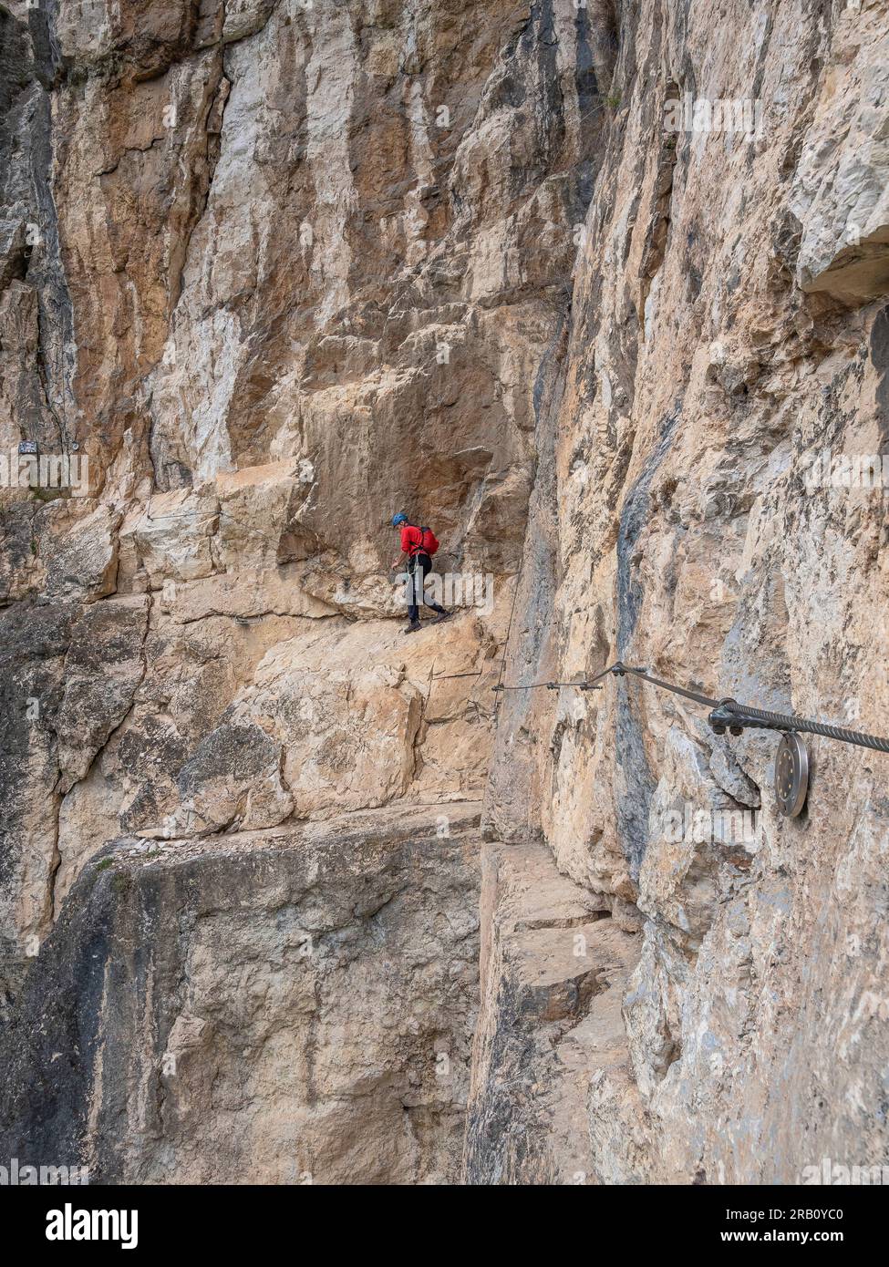 The via ferrata to Monte Albano, the Via Ferrata Monte Albano near Mori ...