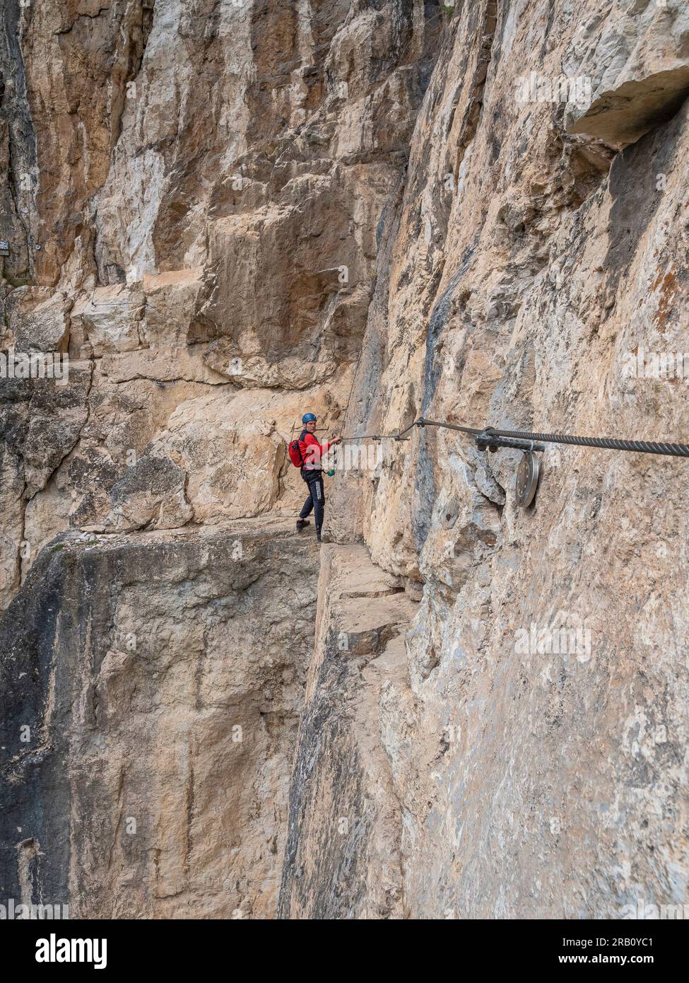 The via ferrata to Monte Albano, the Via Ferrata Monte Albano near Mori ...