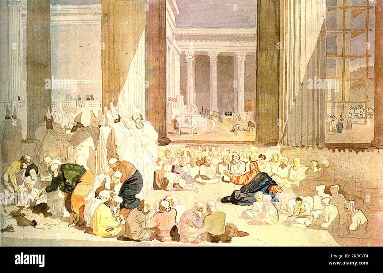 Christ's sermon in the temple by Alexander Ivanov Stock Photo - Alamy