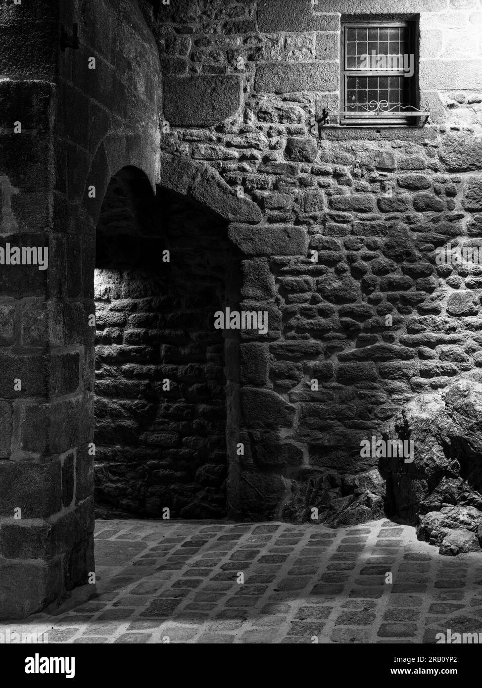 Baie du mont saint michel Black and White Stock Photos & Images - Alamy