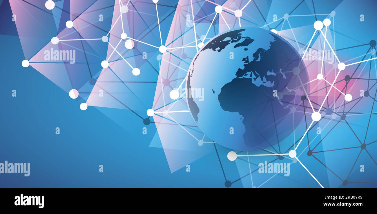 Cloud Computing and Networks Concept with Earth Globe - Global Digital ...