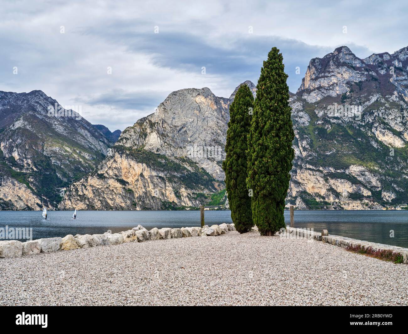 Beach torbole lake garda hi-res stock photography and images - Alamy