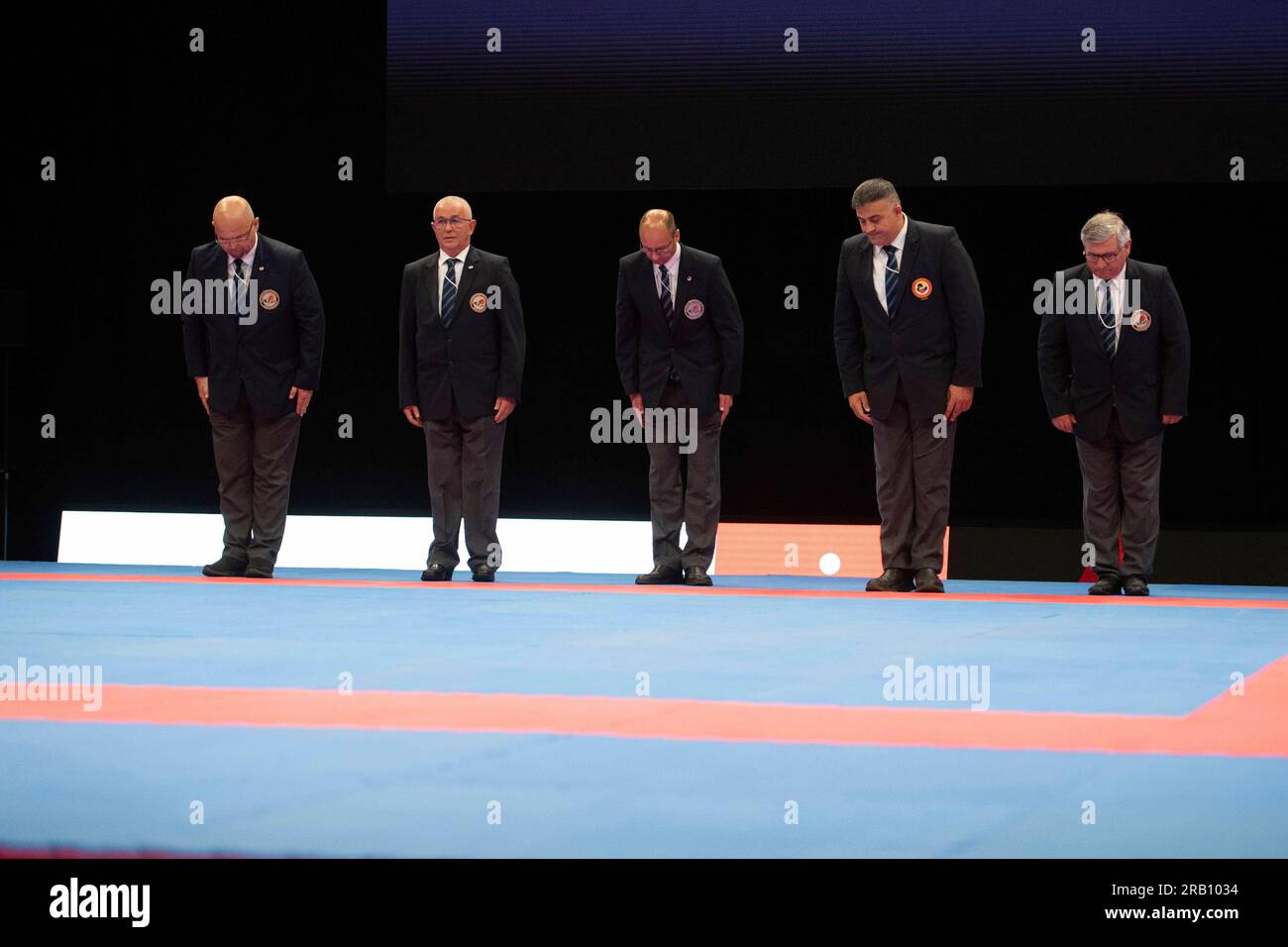 The judges greet the spectators, feature, marginal motifs, symbolic ...