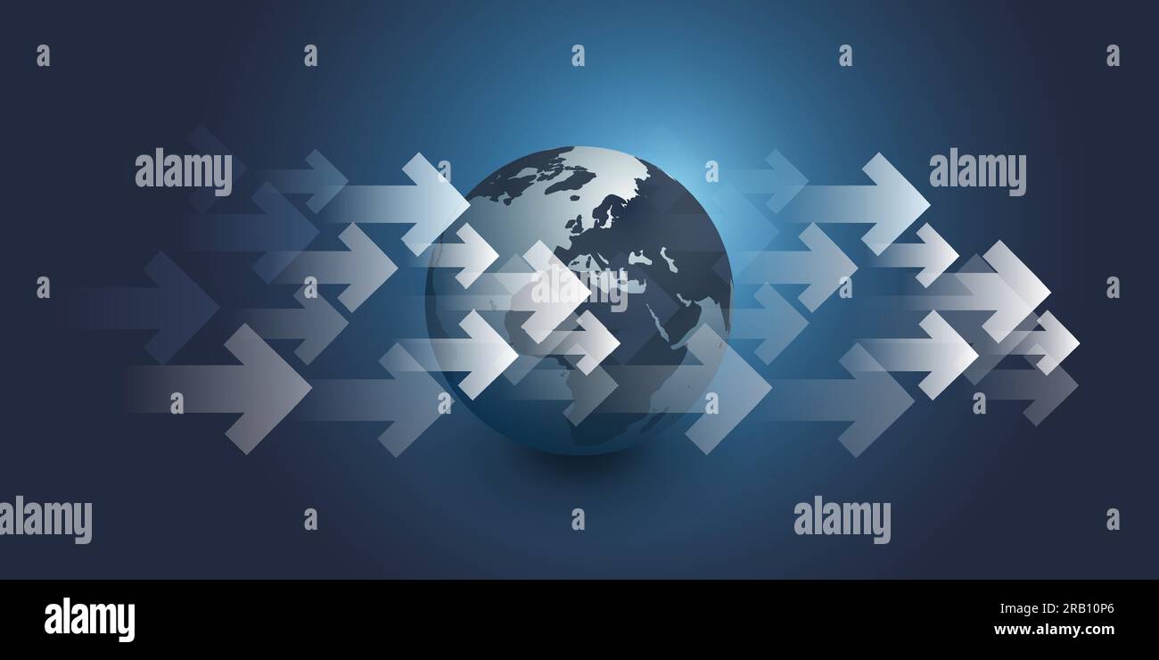 3D Earth Globe Design Layout Applicable for Globalisation, Global ...