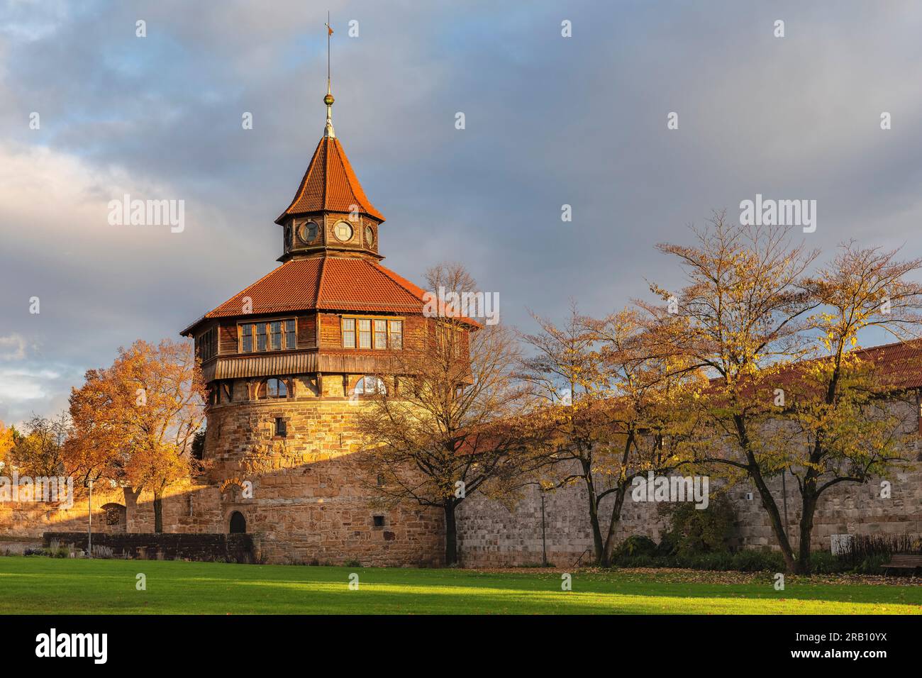 Thick tower at the esslingen castle hi-res stock photography and images ...