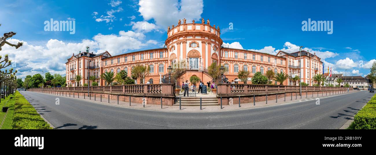 City Palace in Wiesbaden-Biebrich, baroque residence of the Dukes of ...