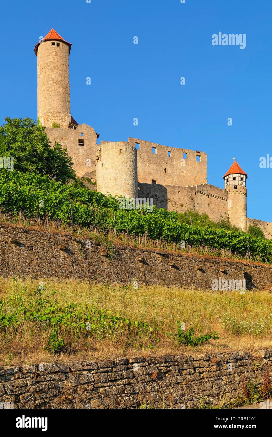 Hornberg Castle, Neckarzimmern, Castle Road, Baden-Württemberg, Germany ...