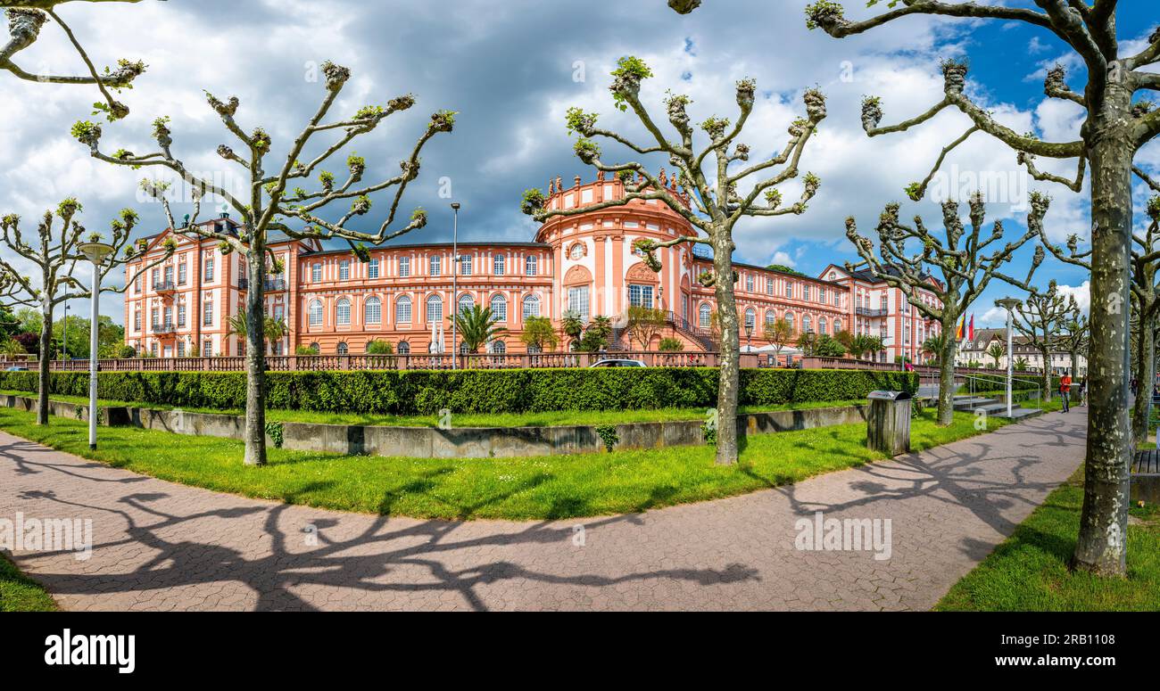 City Palace in Wiesbaden-Biebrich, baroque residence of the Dukes of ...