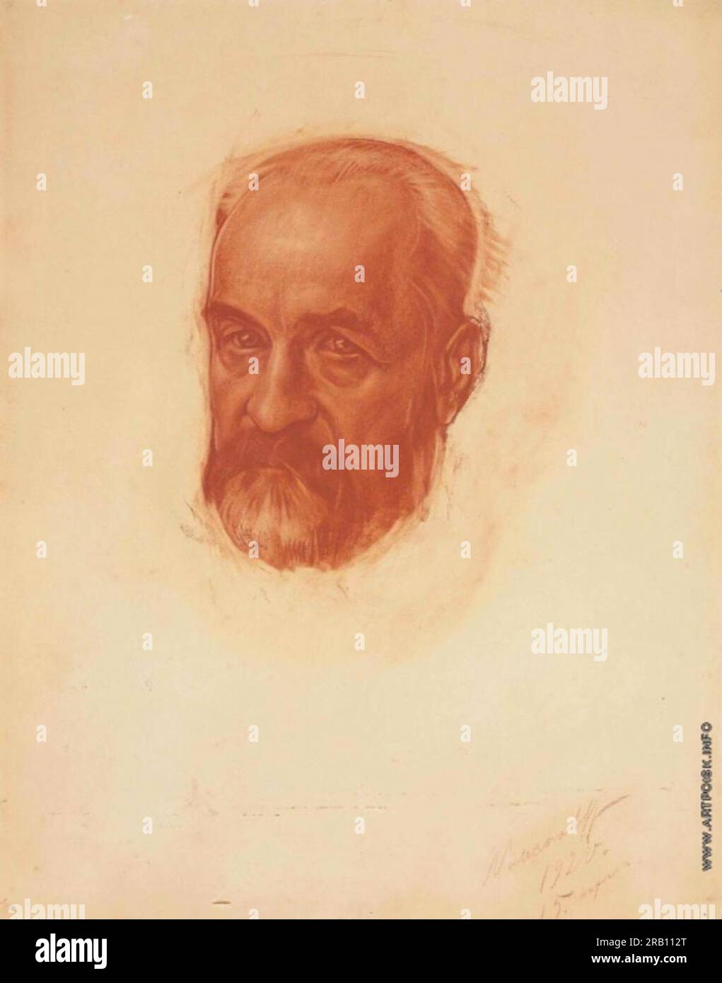 Portrait of Prince George Lvov 1920 by Alexandre Jacovleff Stock Photo ...