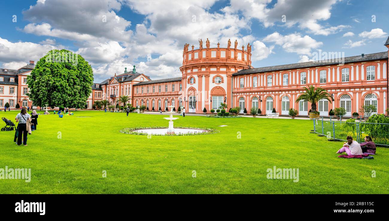 City Palace in Wiesbaden-Biebrich, baroque residence of the Dukes of ...