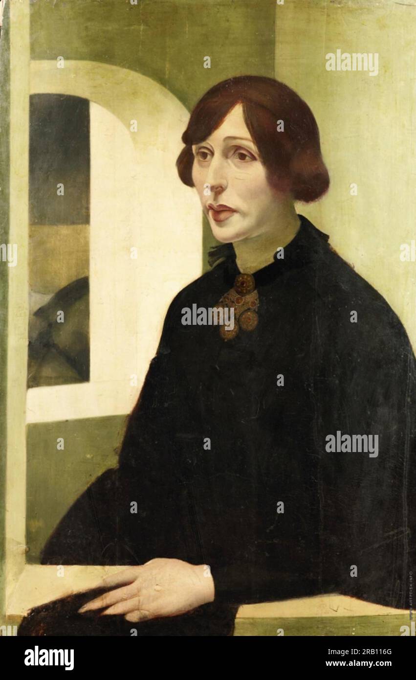 Portrait of Iren fon Radlov by Alexandre Jacovleff Stock Photo - Alamy