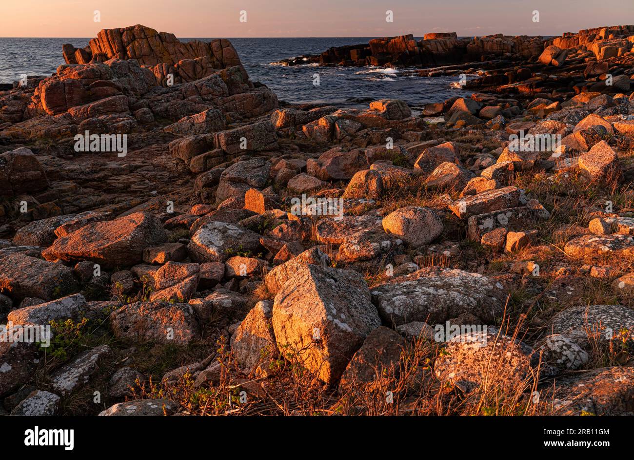 Rock formation, Hammer Odde, Bornholm Island, Denmark Stock Photo - Alamy