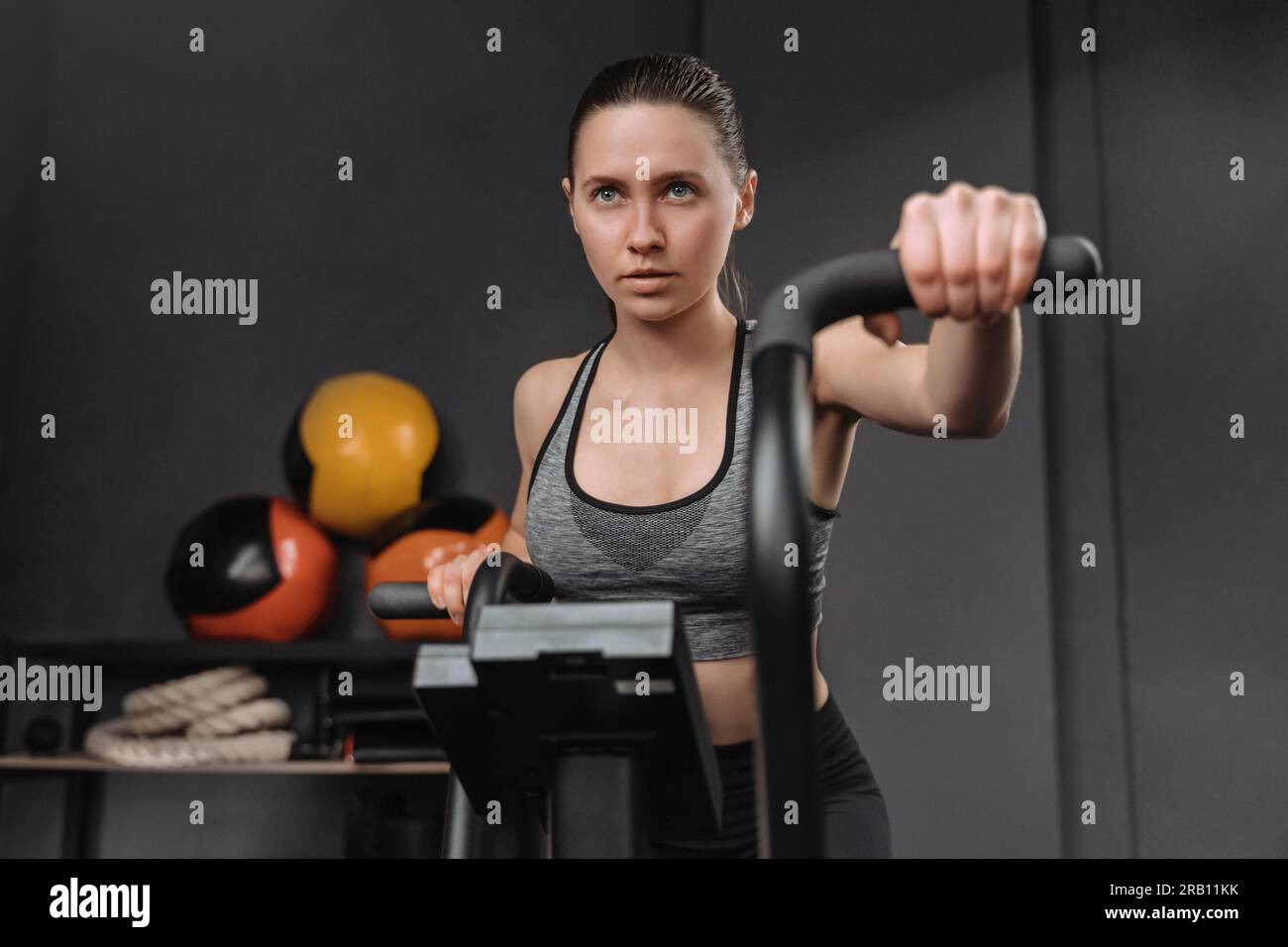 Cycling hard training woman athlete hi-res stock photography and images ...