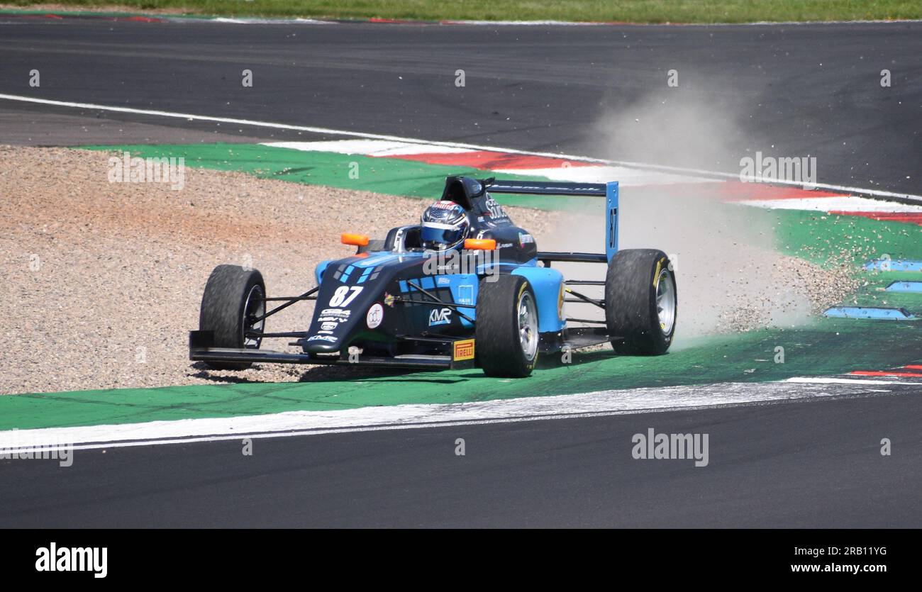 Racing Car in the gravel Stock Photo - Alamy
