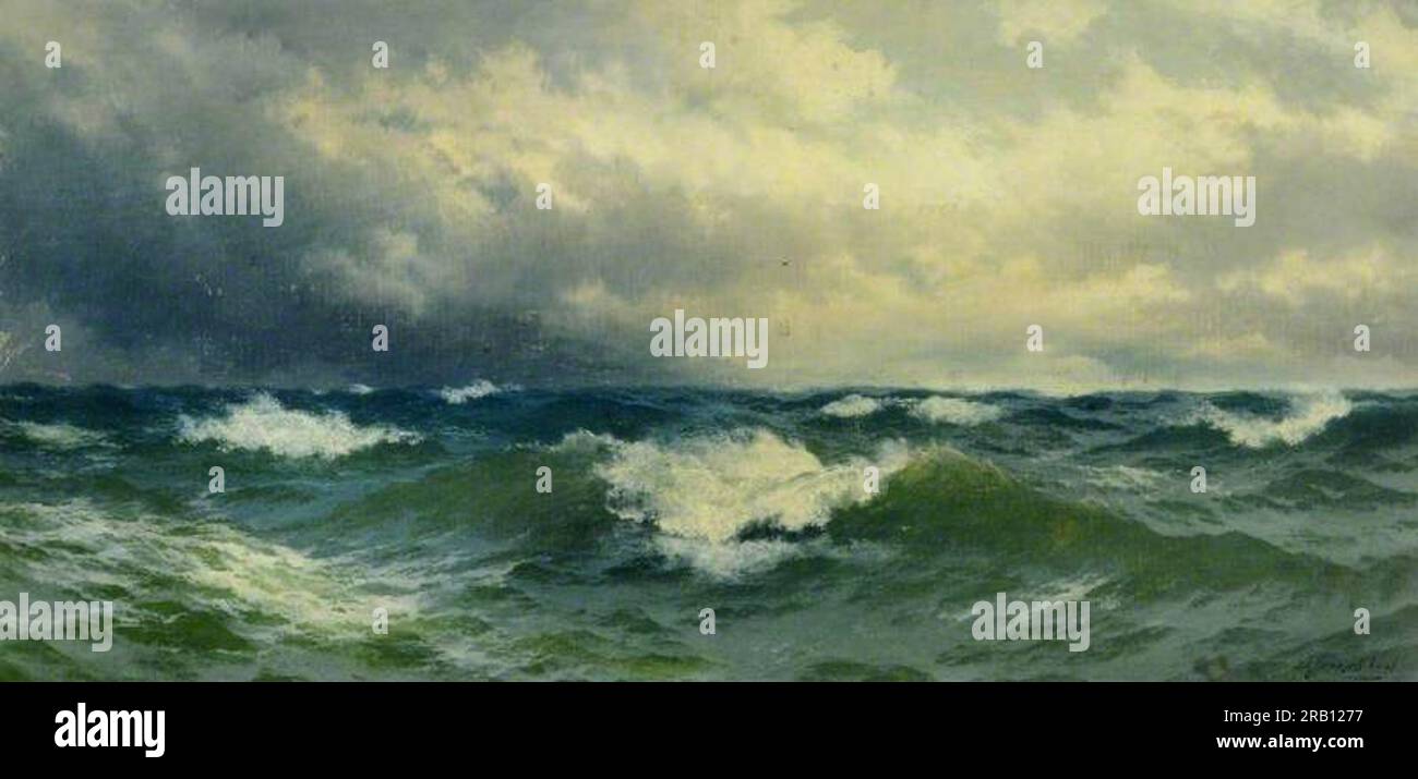 Seascape 1881 by David James Stock Photo - Alamy