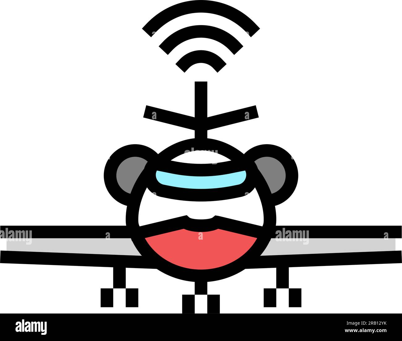 flight control system aeronautical engineer color icon vector ... flight control system aeronautical engineer color icon vector ...