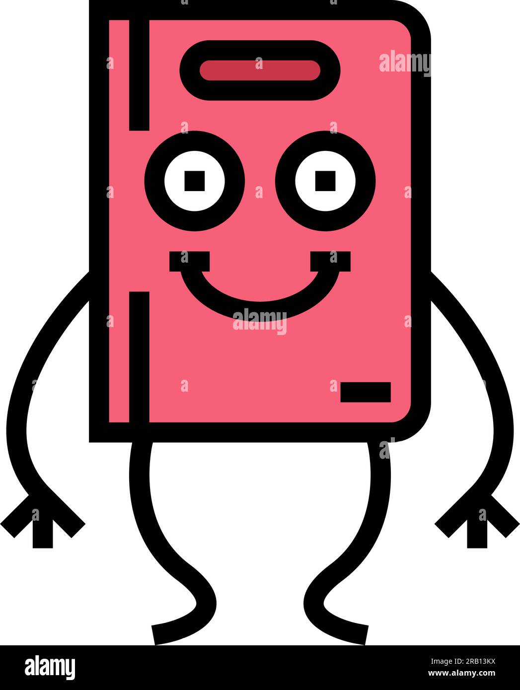 literature book character color icon vector illustration Stock Vector ...