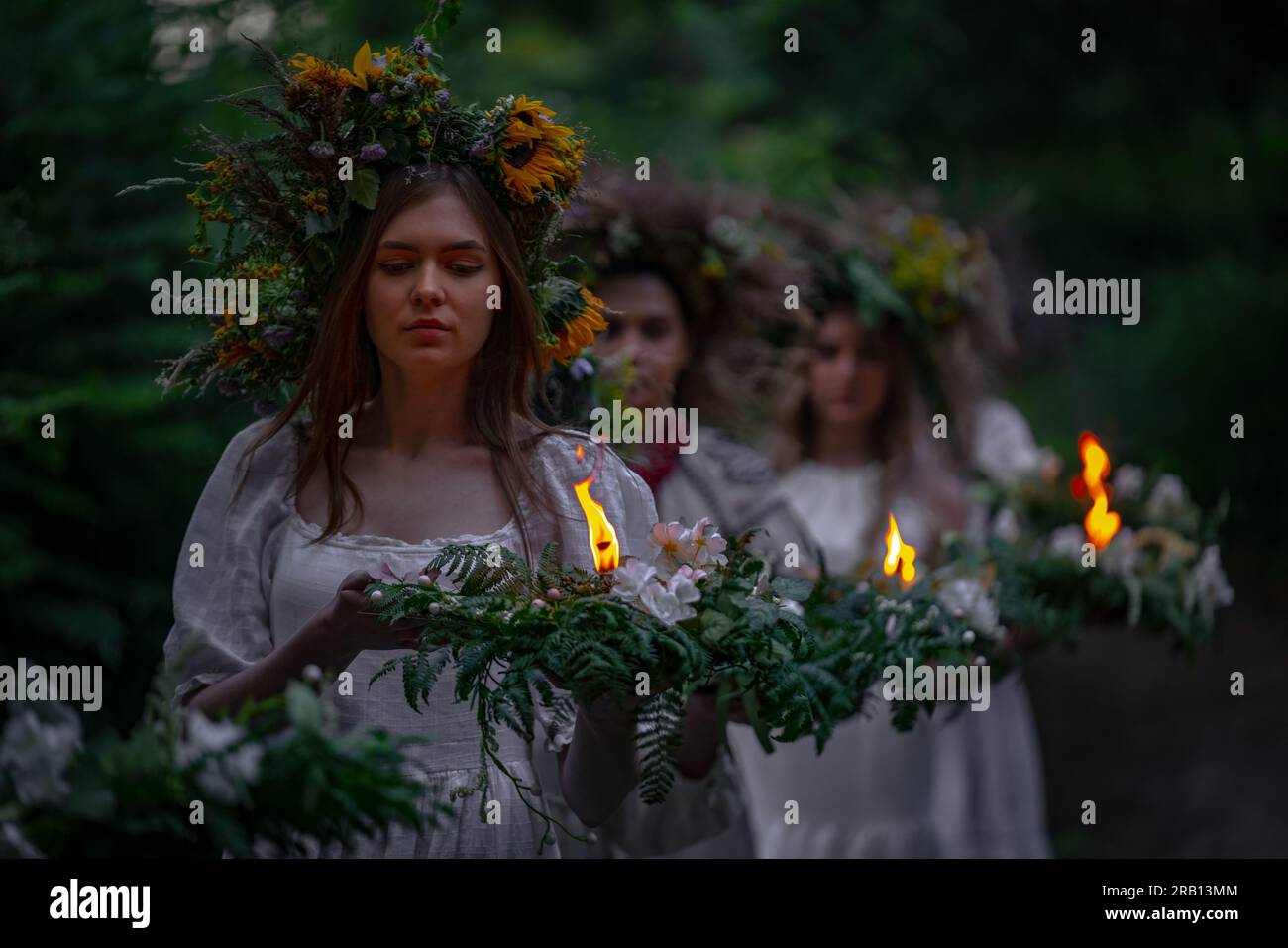 London, UK. 6th July 2023. Ukrainians prepare to celebrate Ivana-Kupala ...