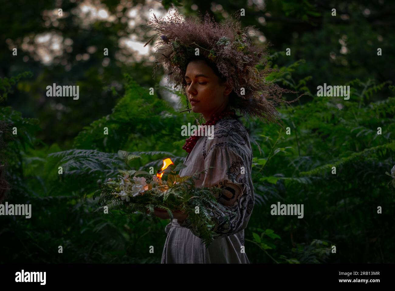 London, UK. 6th July 2023. Ukrainians prepare to celebrate Ivana-Kupala ...