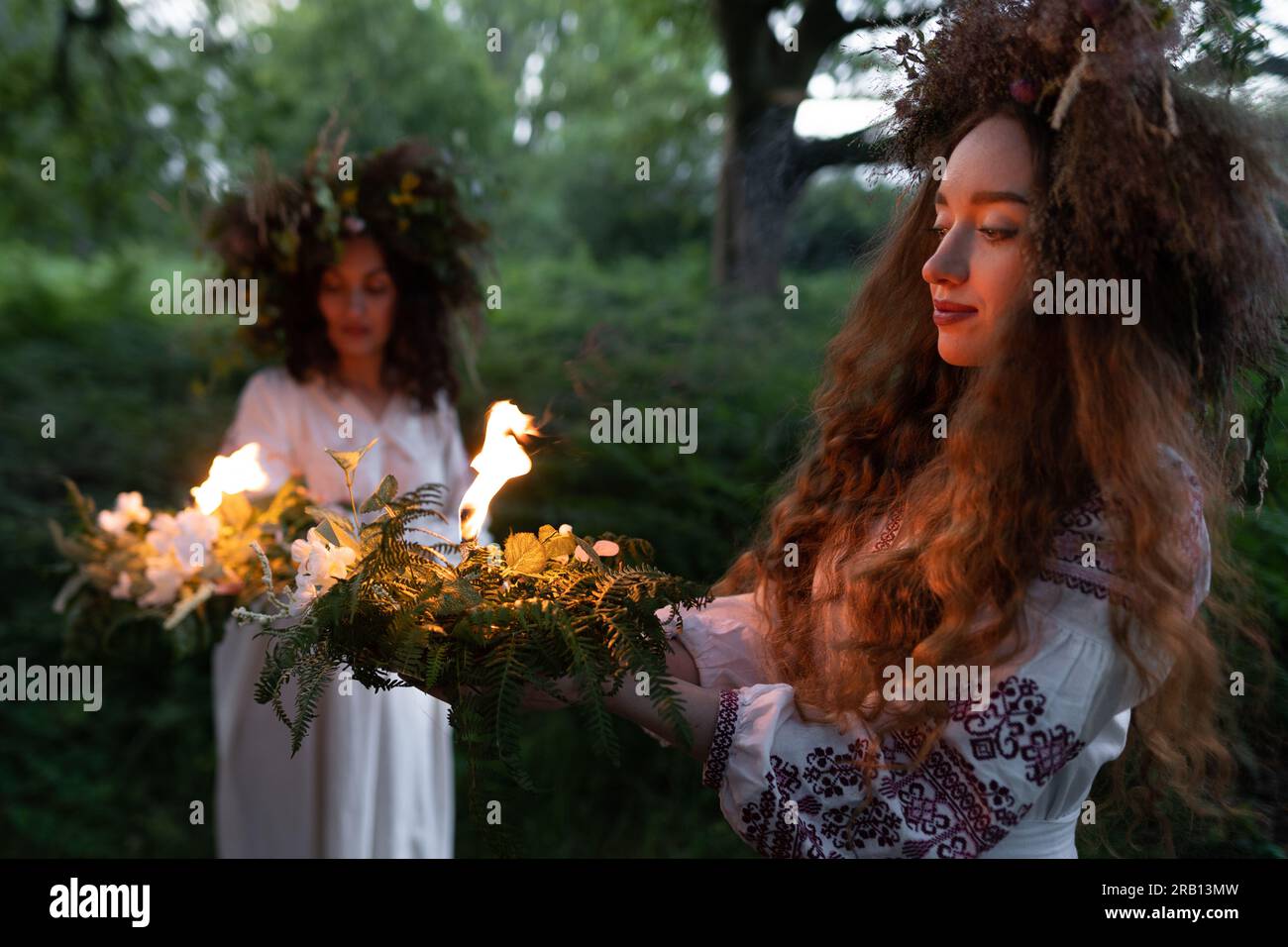 London, UK. 6th July 2023. Ukrainians prepare to celebrate Ivana-Kupala ...