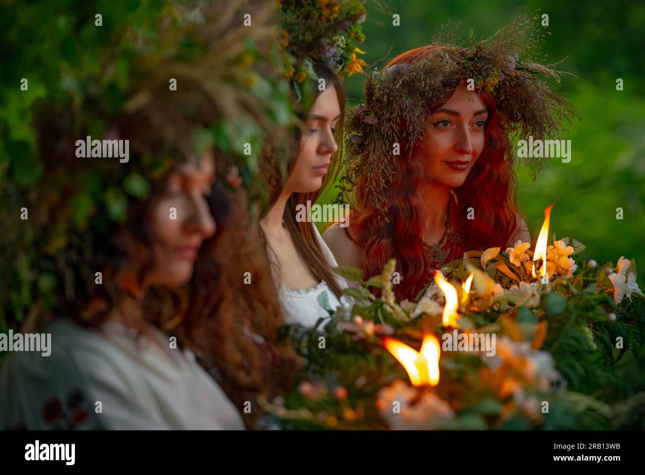 London, UK. 6th July 2023. Ukrainians prepare to celebrate Ivana-Kupala ...