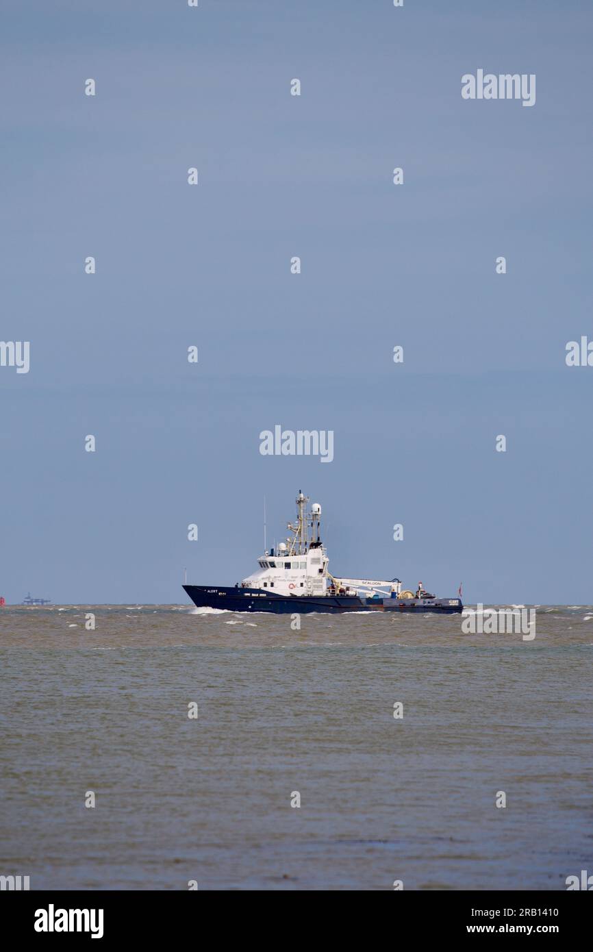 Trinity House utility vessel Alert entering Harwich Haven Stock Photo ...