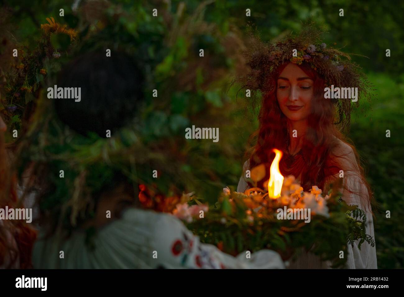 London, UK. 6th July 2023. Ukrainians prepare to celebrate Ivana-Kupala ...