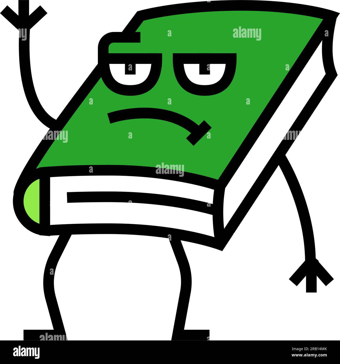 smart book character color icon vector illustration Stock Vector Image ...