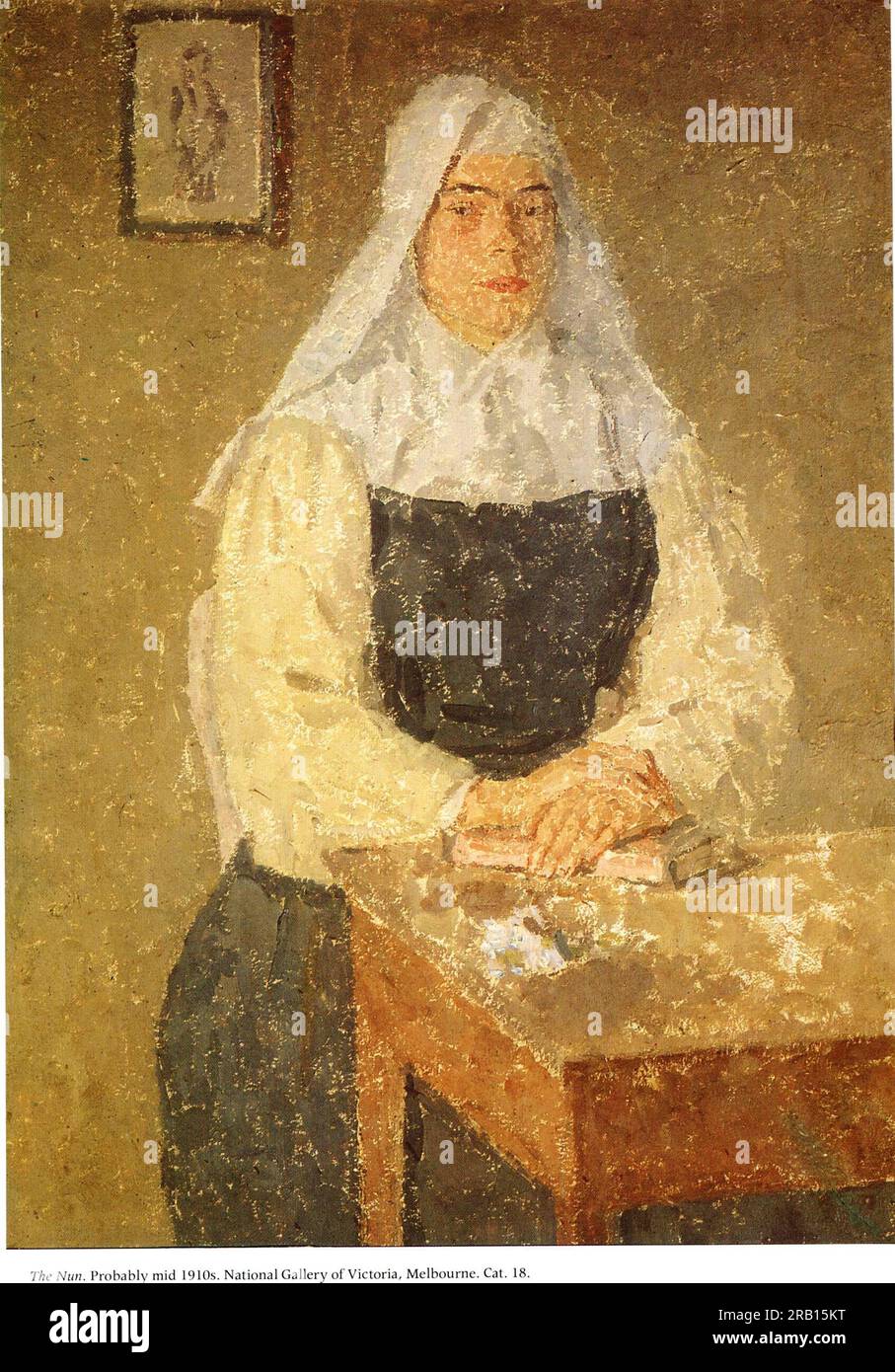 Marie Poussepin Seated at a Table by Gwen John Stock Photo - Alamy