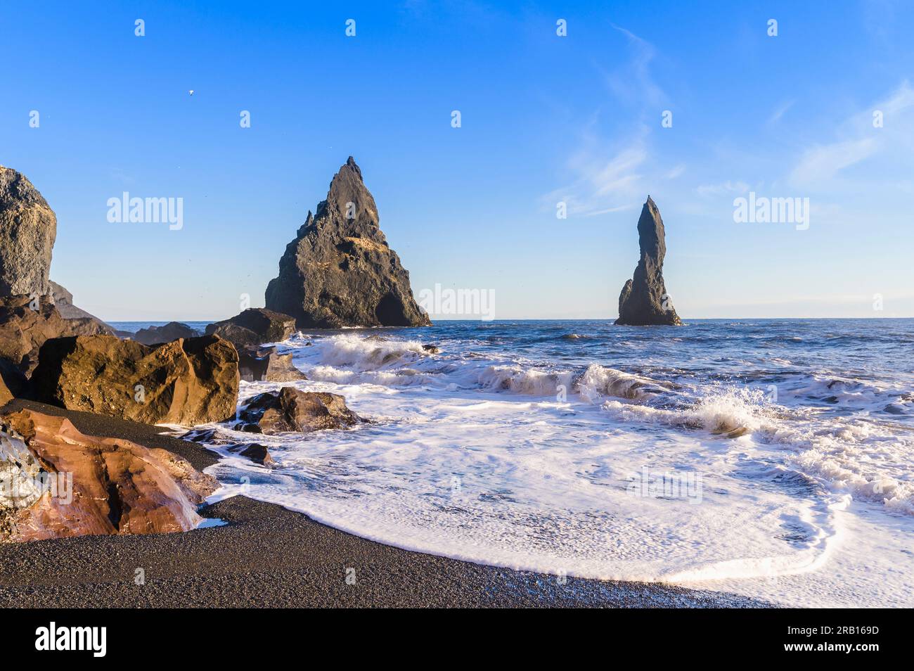 Rock needles of Reynisdrangar Stock Photo - Alamy