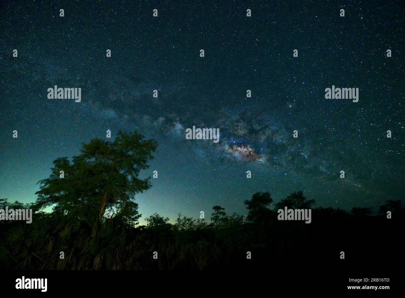 The Milky Way at Kirby Storer Roadside Park, Florida, USA Stock Photo ...