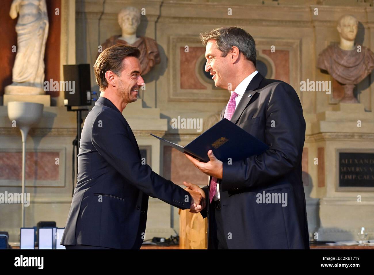 Florian SILBEREISEN (actor, presenter, musician), Markus SOEDER (Prime ...