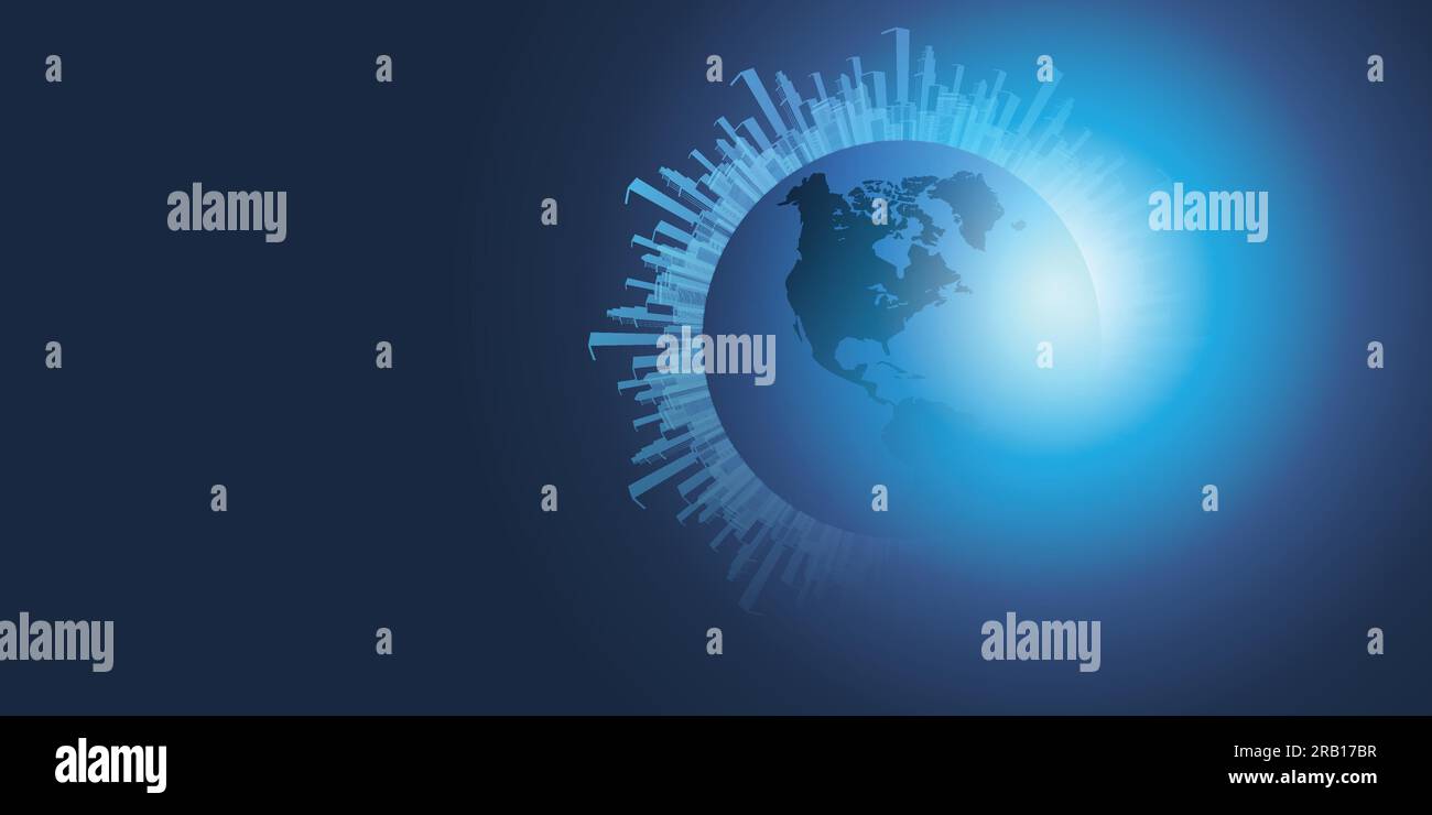 Urbanization and Globalization Concept Design Stock Vector Image & Art ...