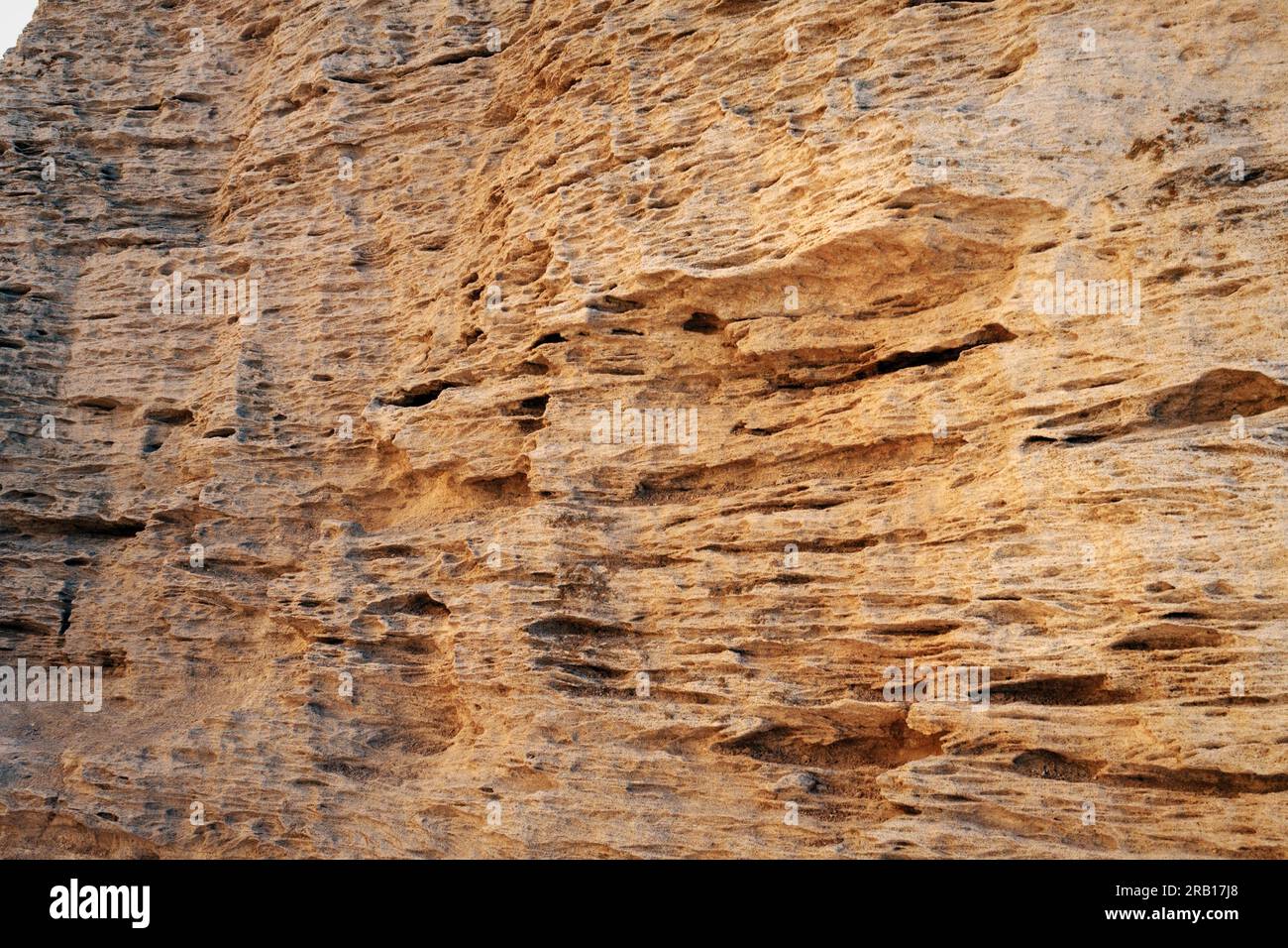 Surface sandy rock. Rocky shore of the Caspian Sea Stock Photo - Alamy