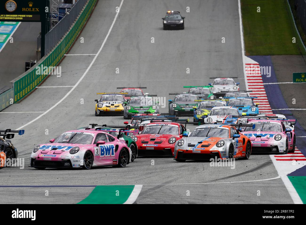 Start, #3 Harry King (UK, BWT Lechner Racing), #19 Riccardo Pera (I ...
