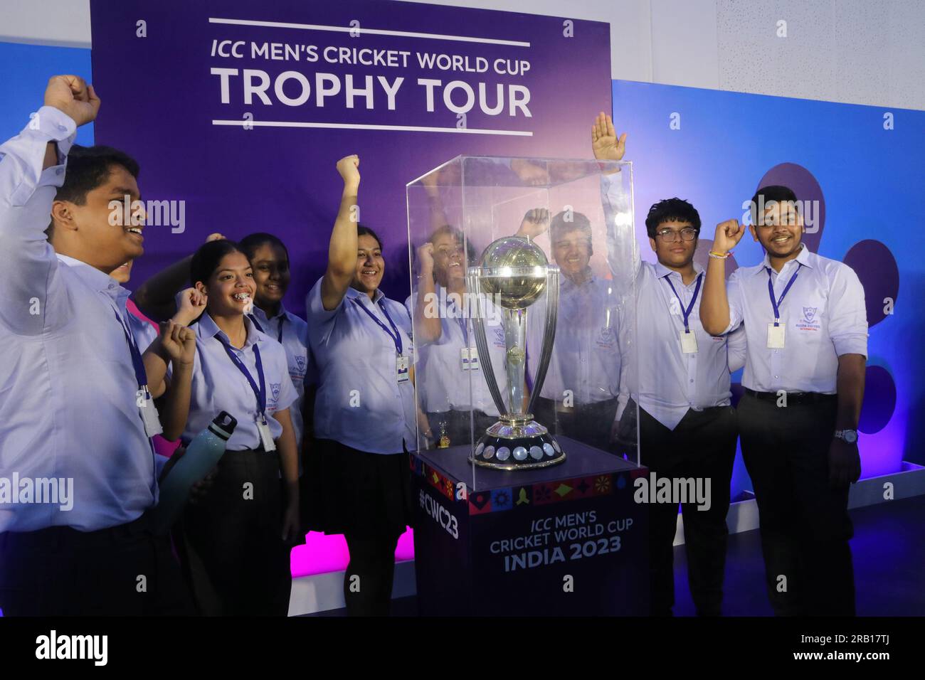 Icc cricket world cup 2023 trophy hi-res stock photography and images ...