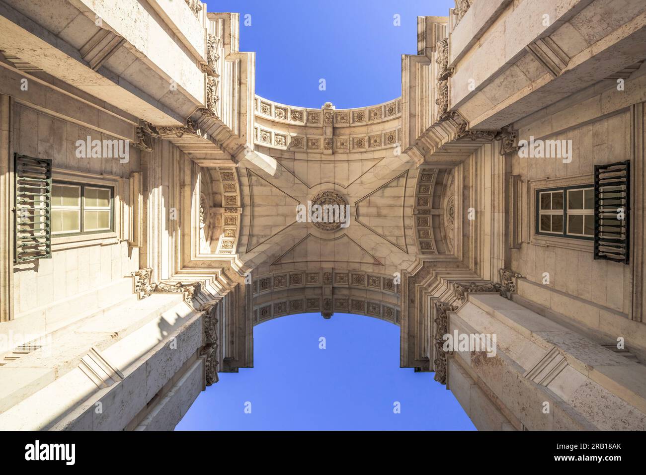Arco da rua augusta from below hi-res stock photography and images - Alamy