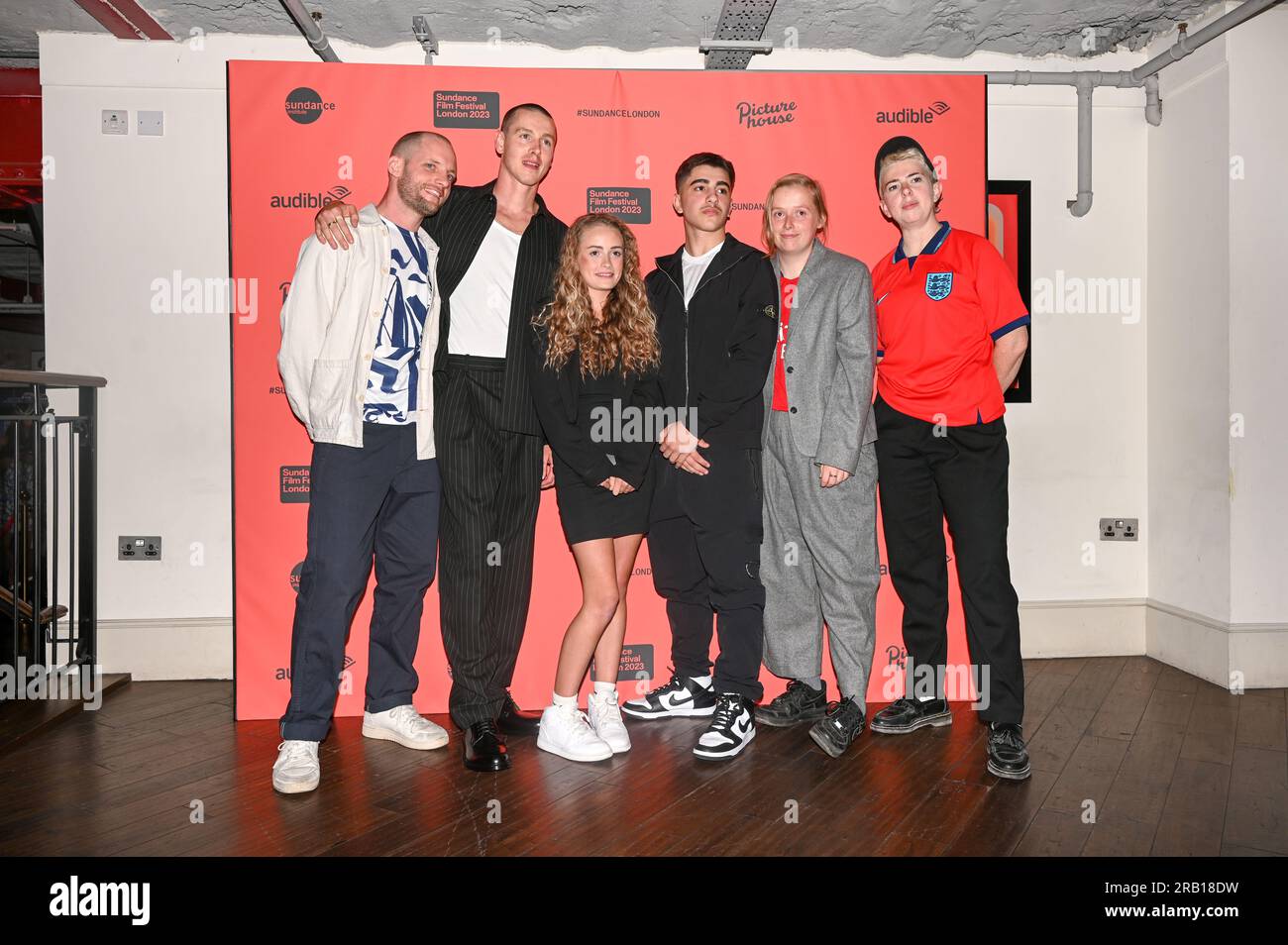 London, UK. 6th July, 2023. Theo Barrowclough, Harris Dickinson, Lola ...