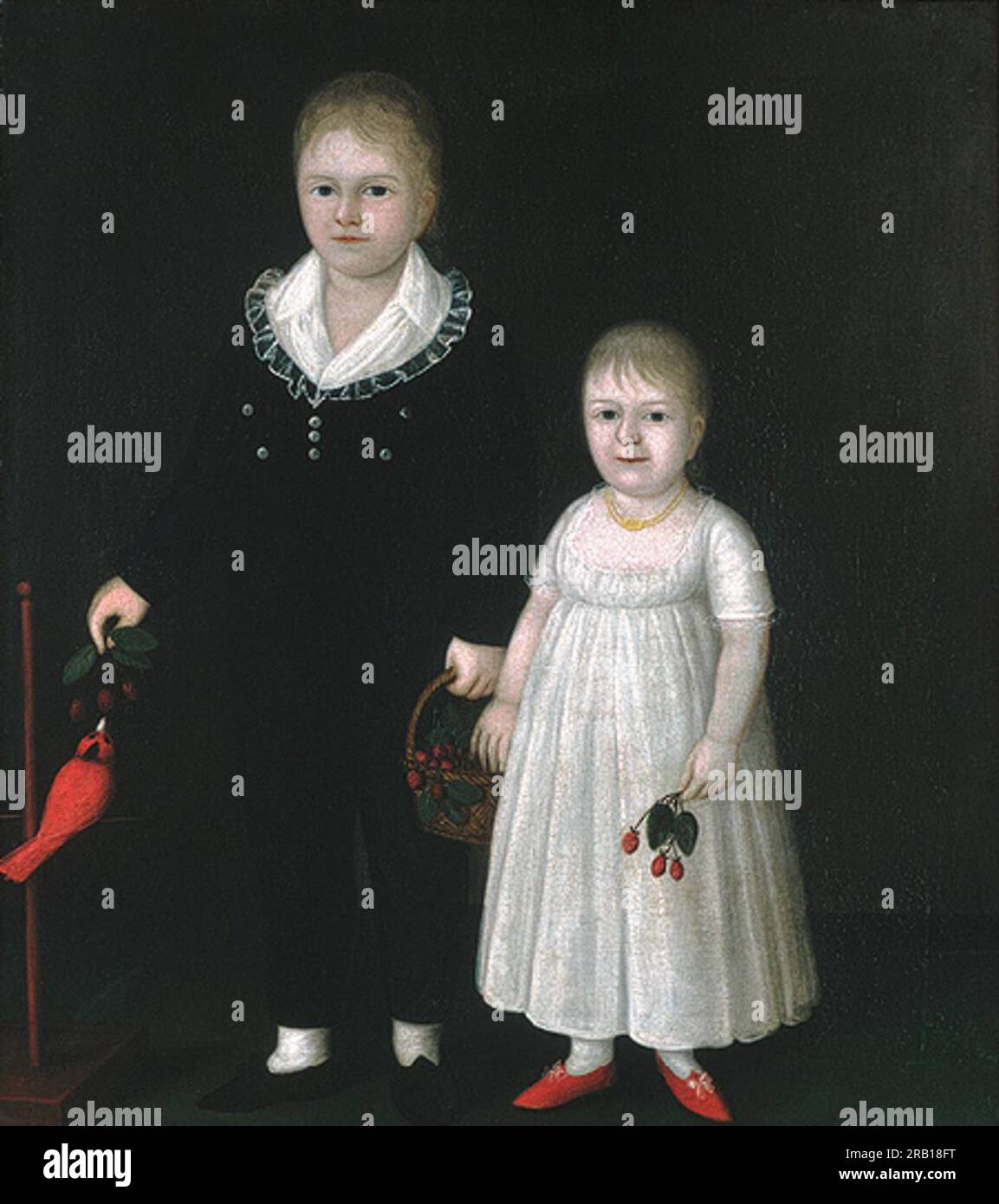 Edward and Sarah Rutter 1805 by Joshua Johnson Stock Photo - Alamy