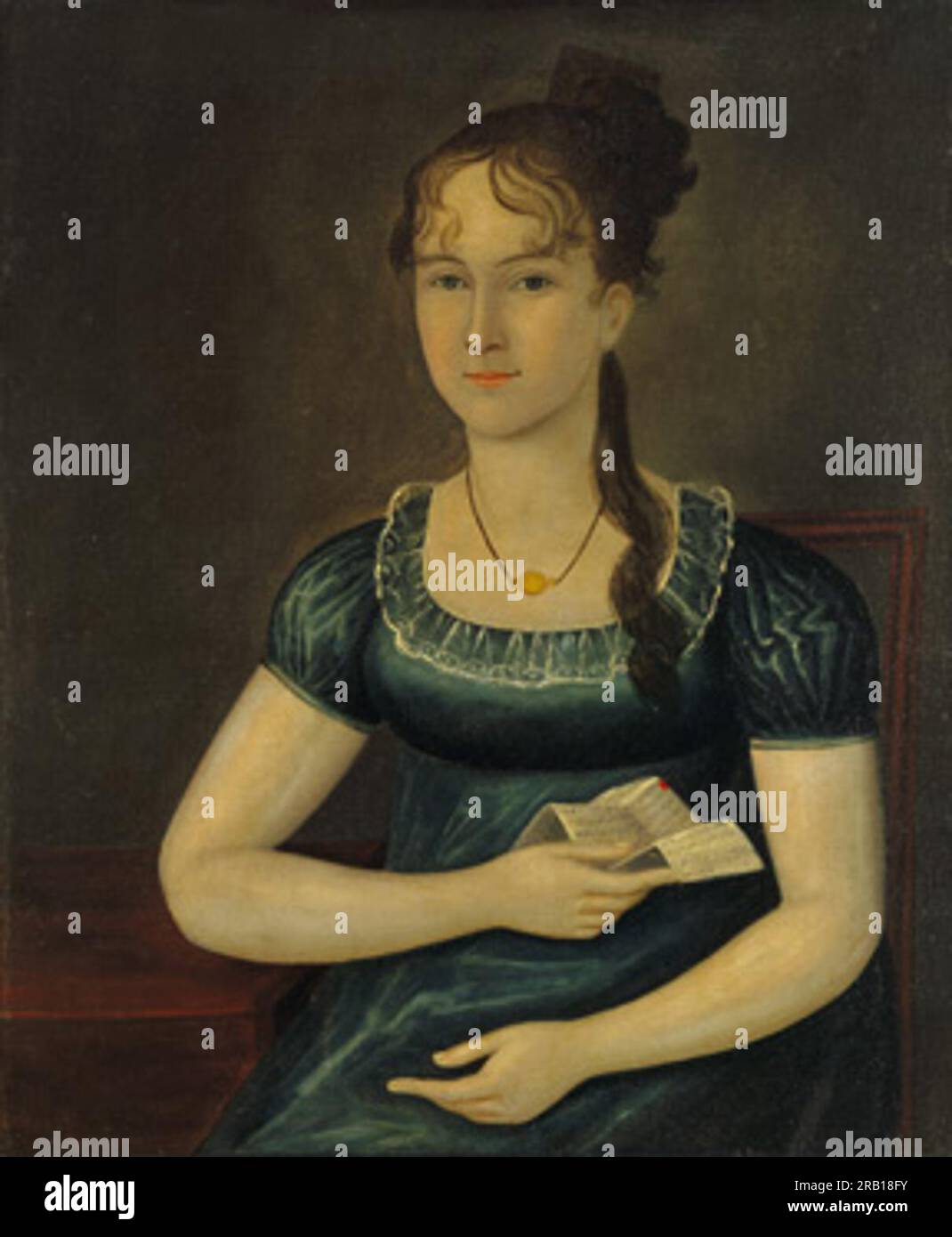 Portrait of Isabella Taylor 1805 by Joshua Johnson Stock Photo - Alamy