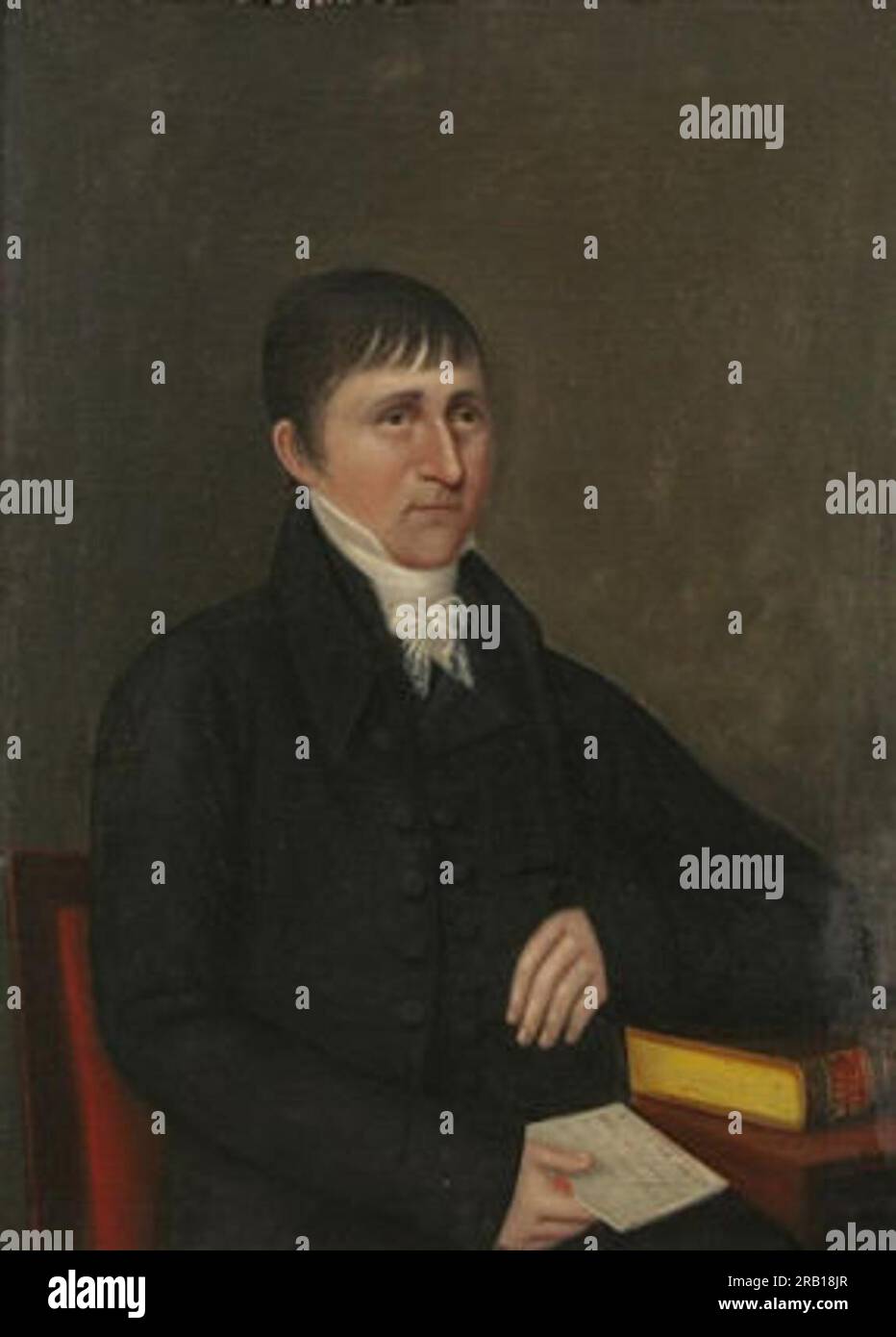 PORTRAIT OF ELISHA STANSBURY by Joshua Johnson Stock Photo - Alamy