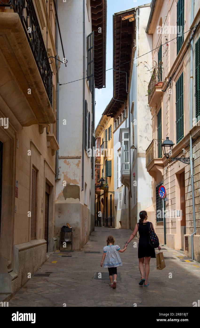Street scene in Palma, Mallorca Stock Photo - Alamy