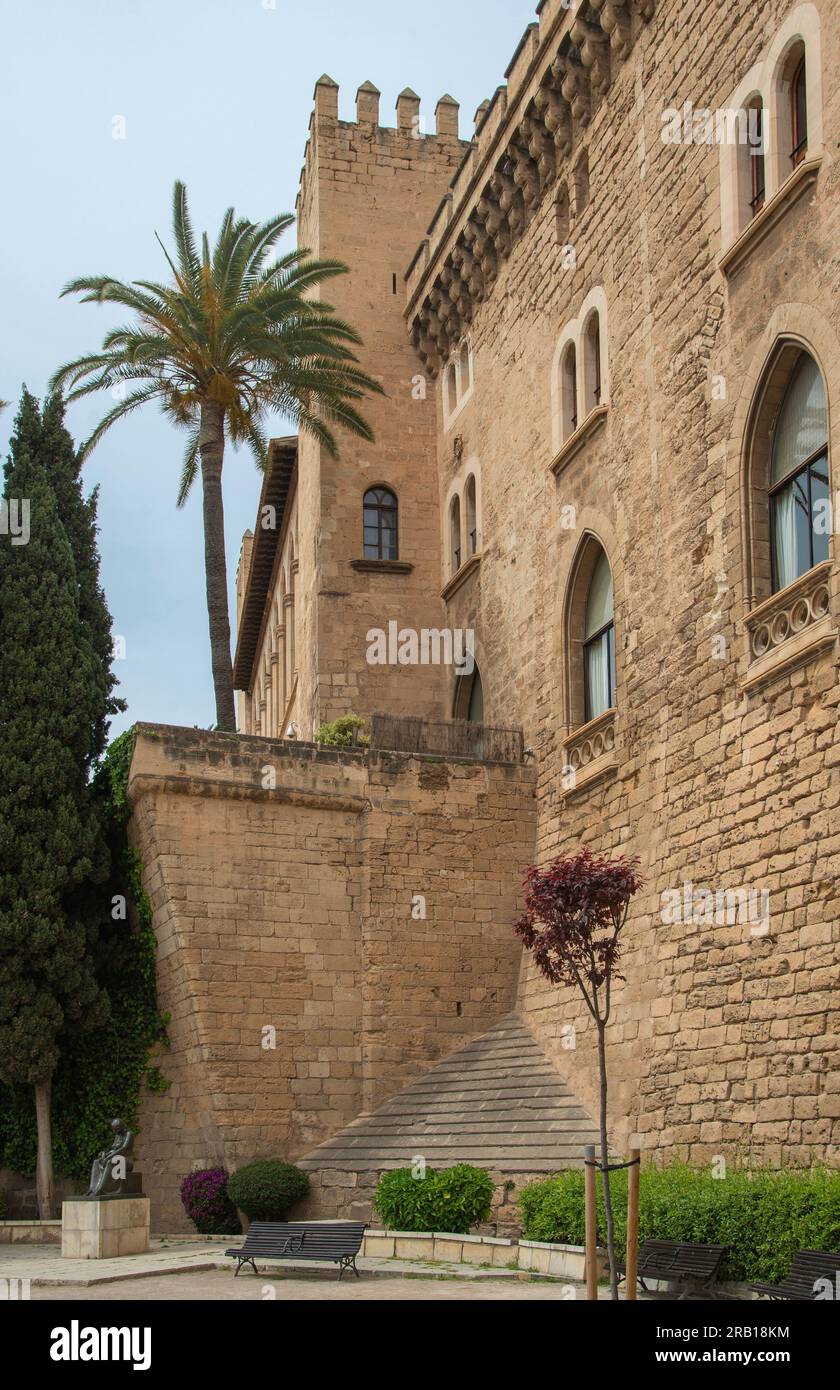 Building facade near Palma Cathedral, Mallorca Stock Photo - Alamy